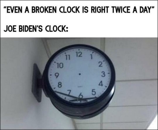 Joe Biden’s clock | Eatgrueldog