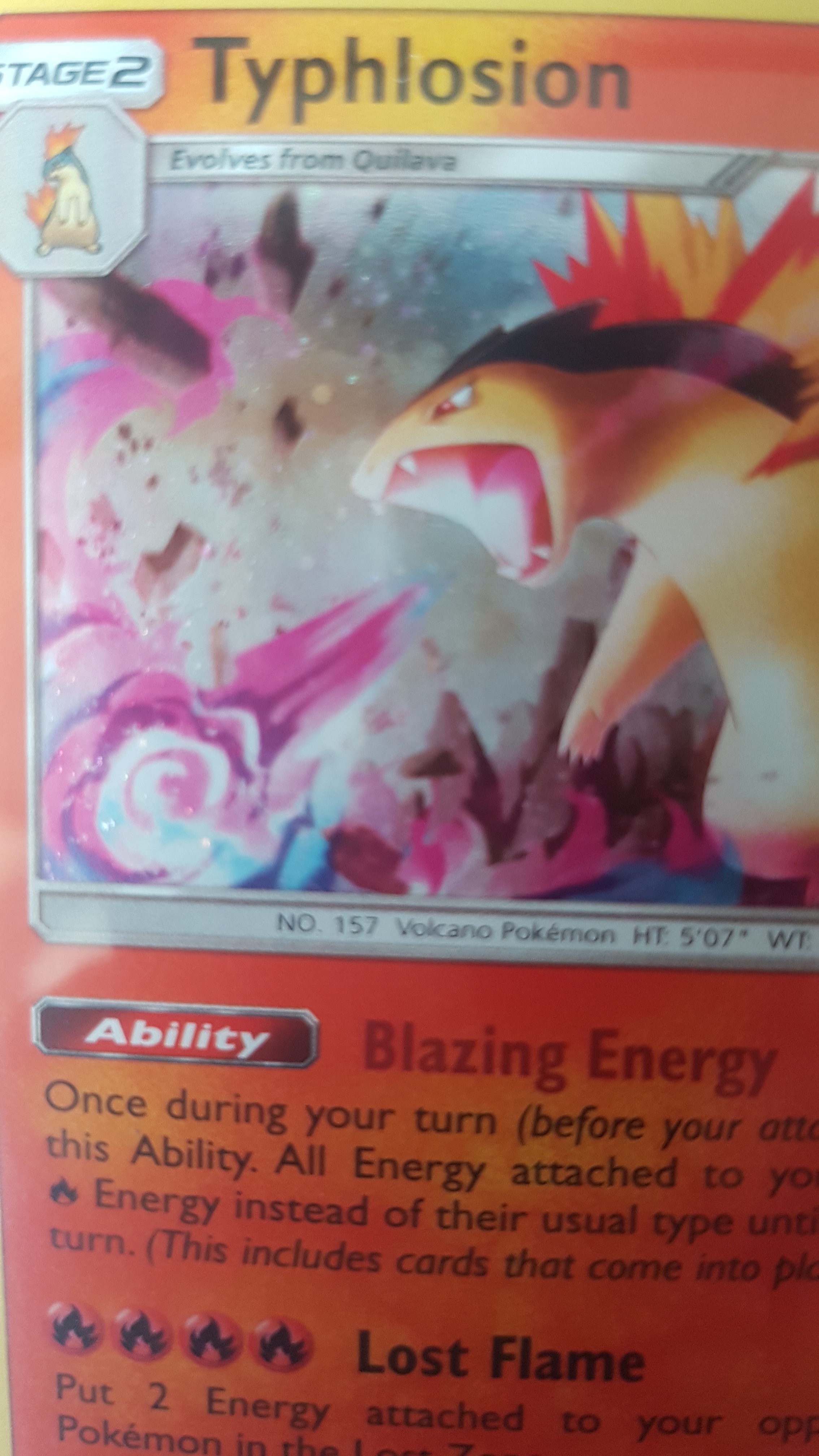 Typhlosion - Lost Thunder #42 Pokemon Card