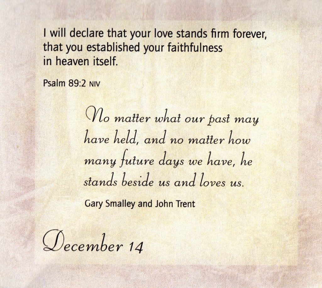 Daily Devotion for Wednesday December 13th - Entertainment Good For The ...