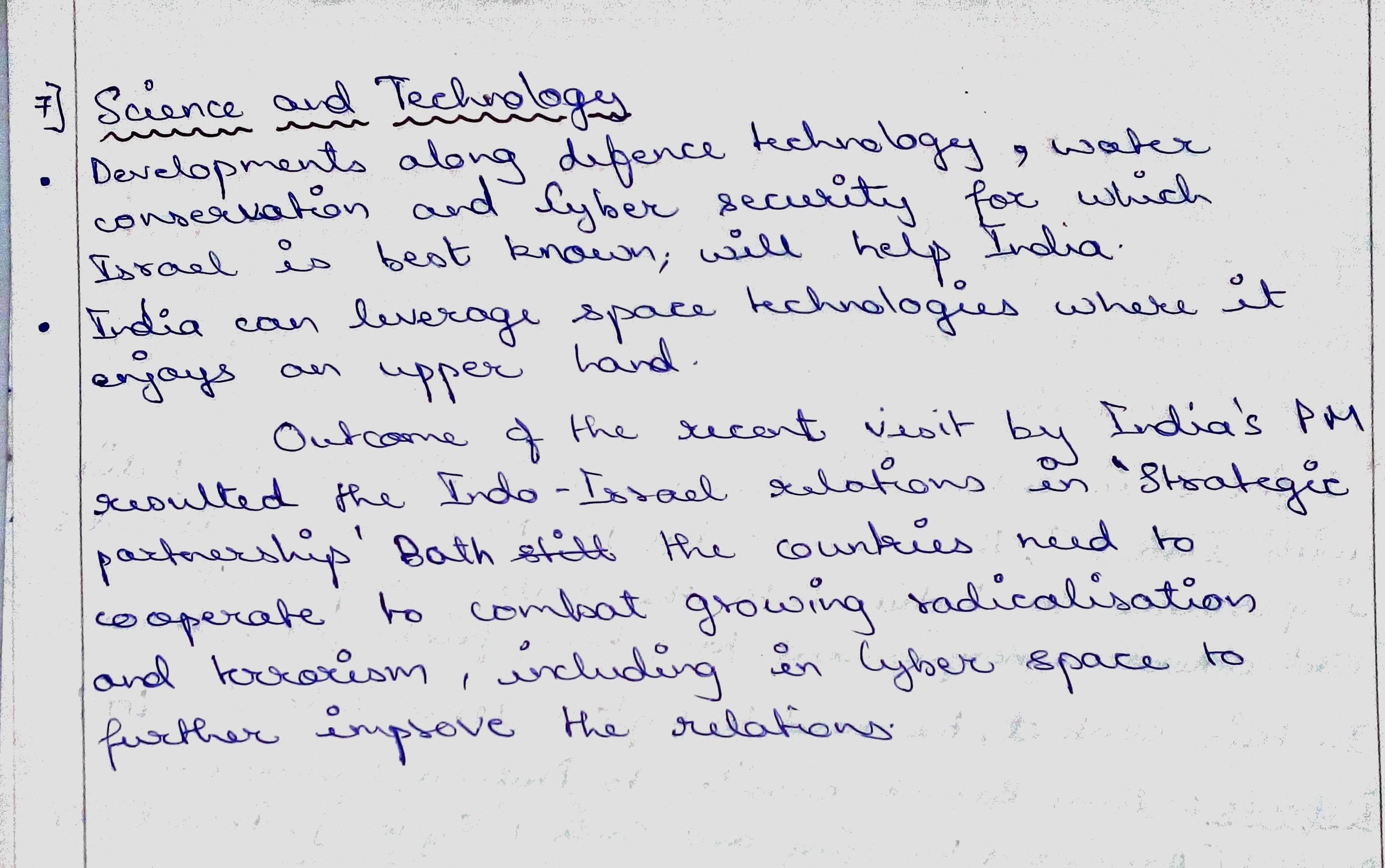 1. India and Israel share common interests and face similar challenges ...